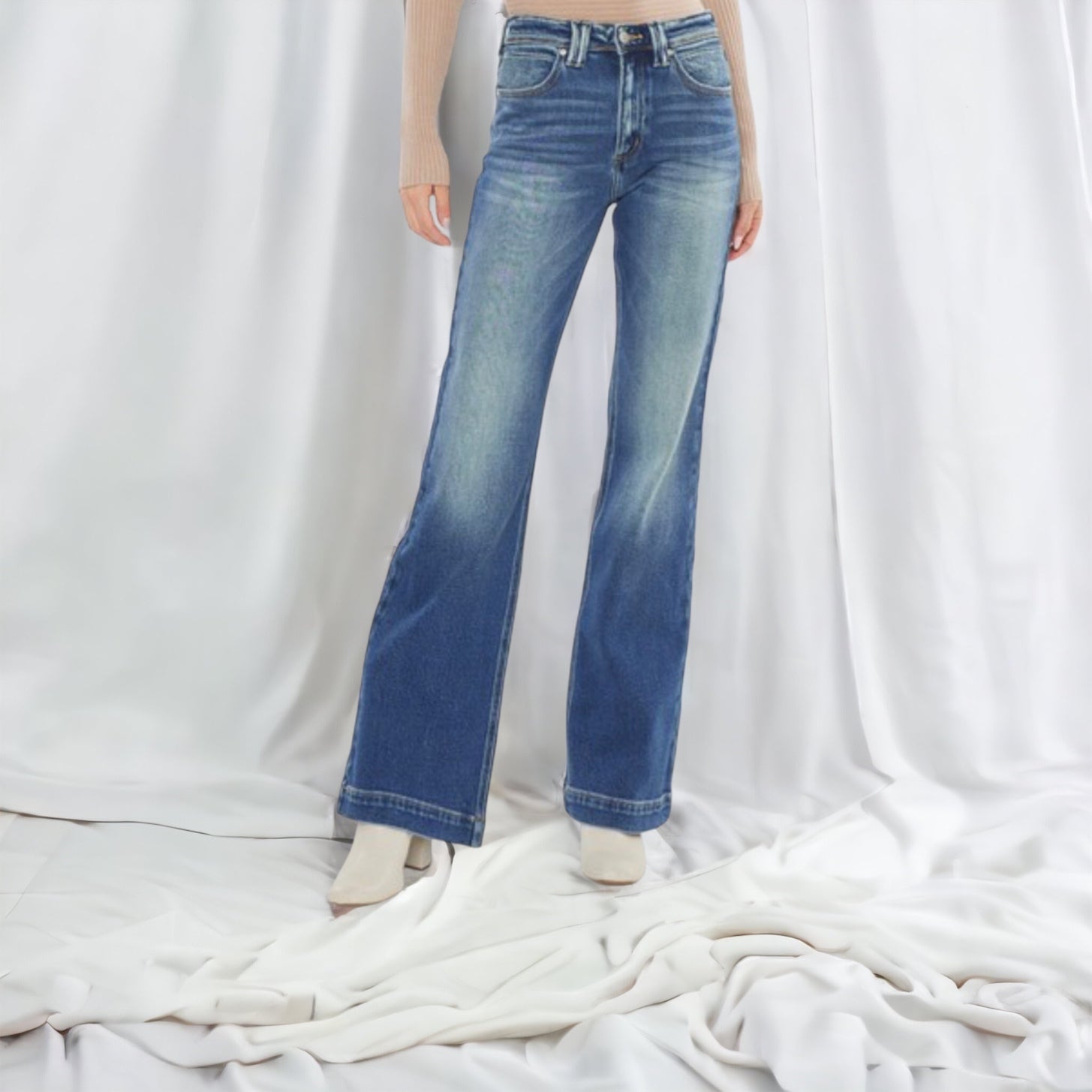 Kan Cans High Rise Holly Flare Jeans | The Pink Cow Clothing Co Western ...